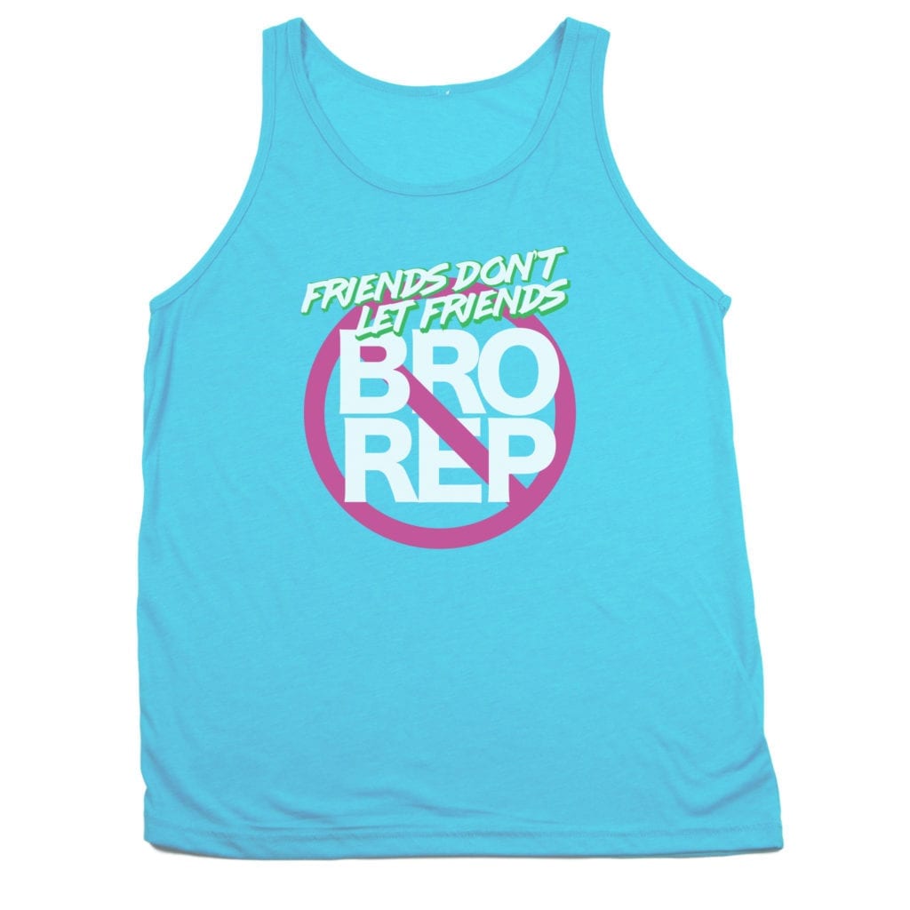 Bro-Rep Gray / Red Tank Top - 100% Broflex - Always Train